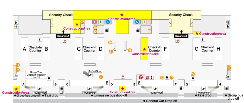 Airport Boarding Gate Counter